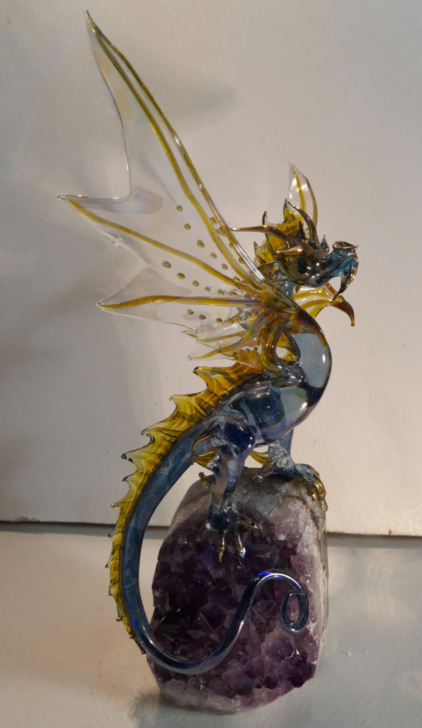 Dragon on Agate (no legs) – Sandra Young Glass