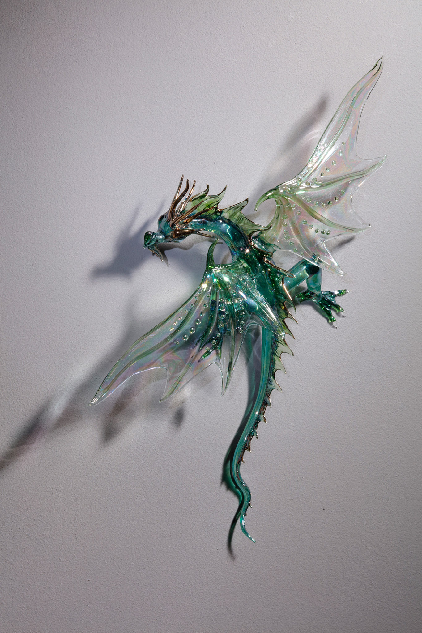 Dragon on Colorado Jade – Sandra Young Glass