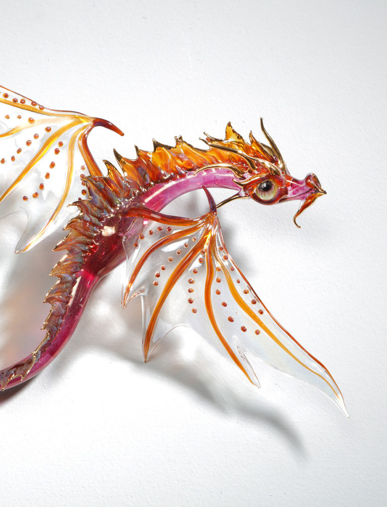 Dragon on Colorado Jade – Sandra Young Glass